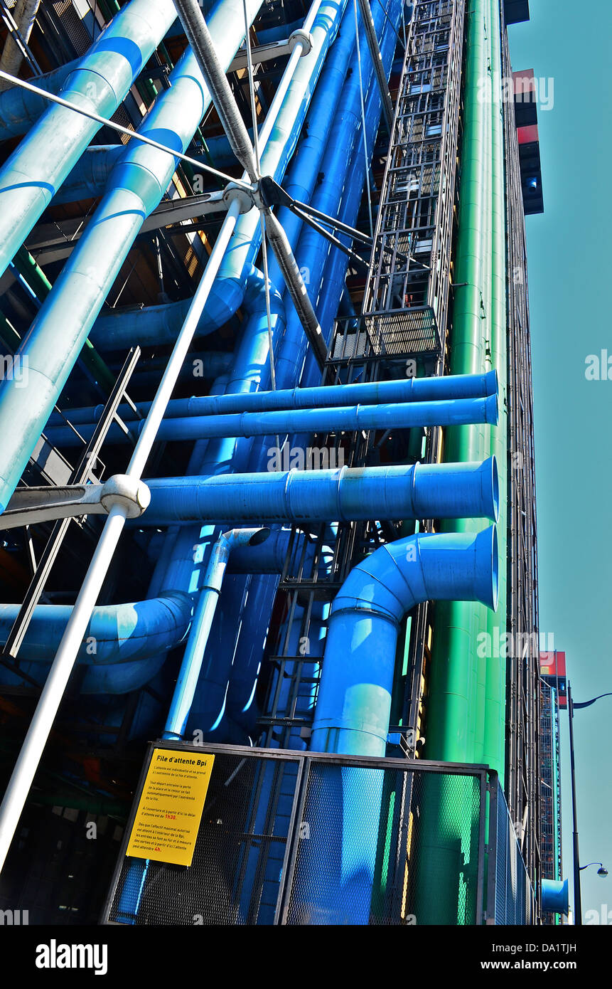 Pipe of pompidou centre hi-res stock photography and images - Alamy