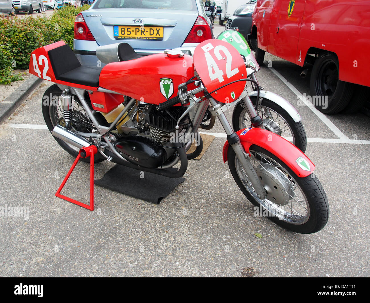 Photograph of the DKW racing bike No. 42, a notable vehicle in the ...