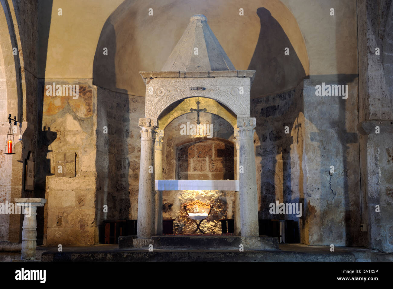 Italy, Tuscany, Sovana, church of Santa Maria Maggiore, ciborium (8-9th ...