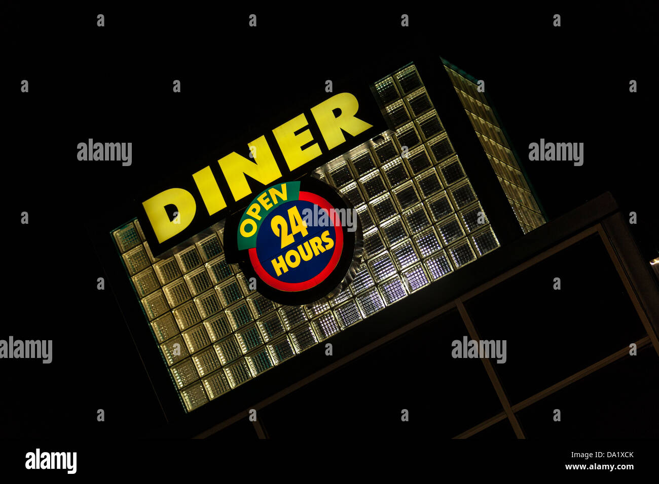 A diner sign Stock Photo - Alamy