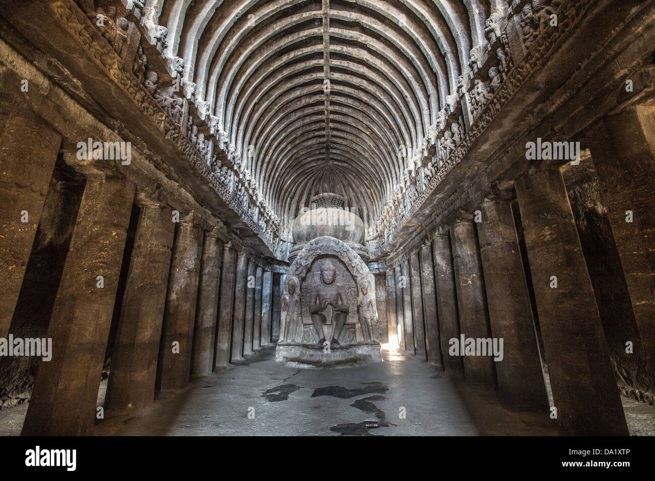 Cave 10 ellora buddhist caves hi-res stock photography and images - Alamy