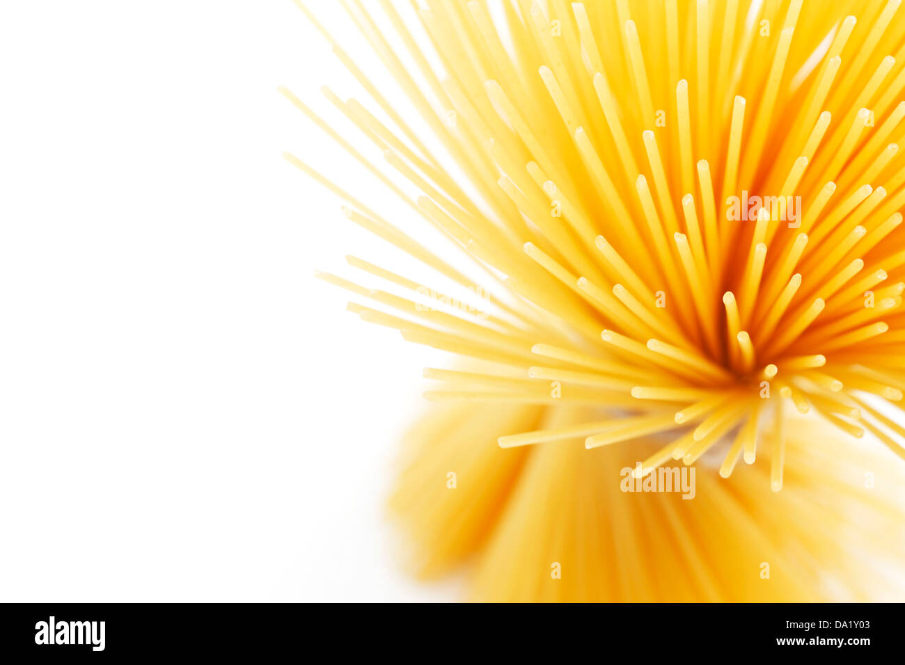 Dry spaghetti isolated on white background Stock Photo - Alamy