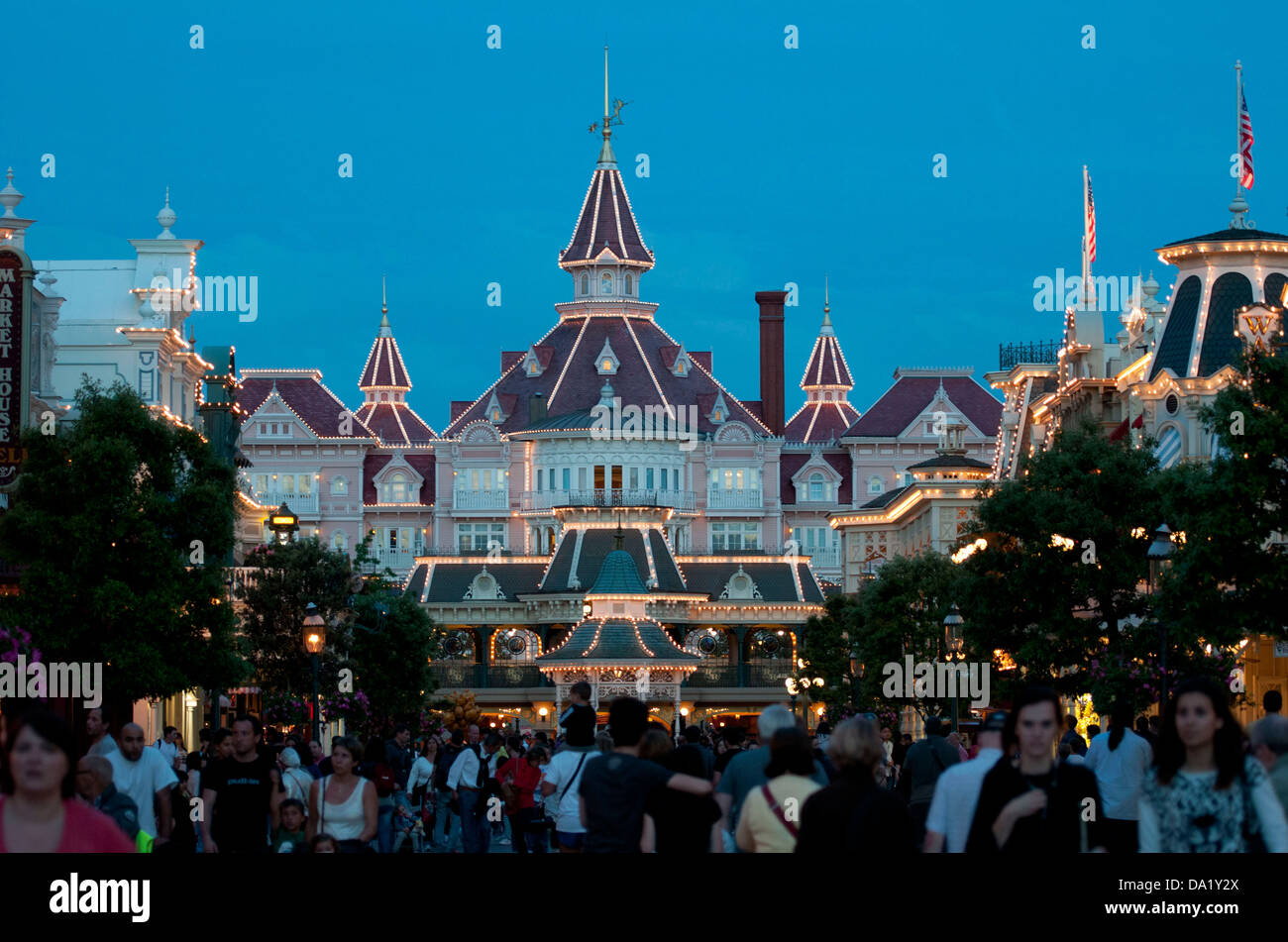 The Euro Disney Resort in Marne-la-Vallée in the eastern suburbs of ...