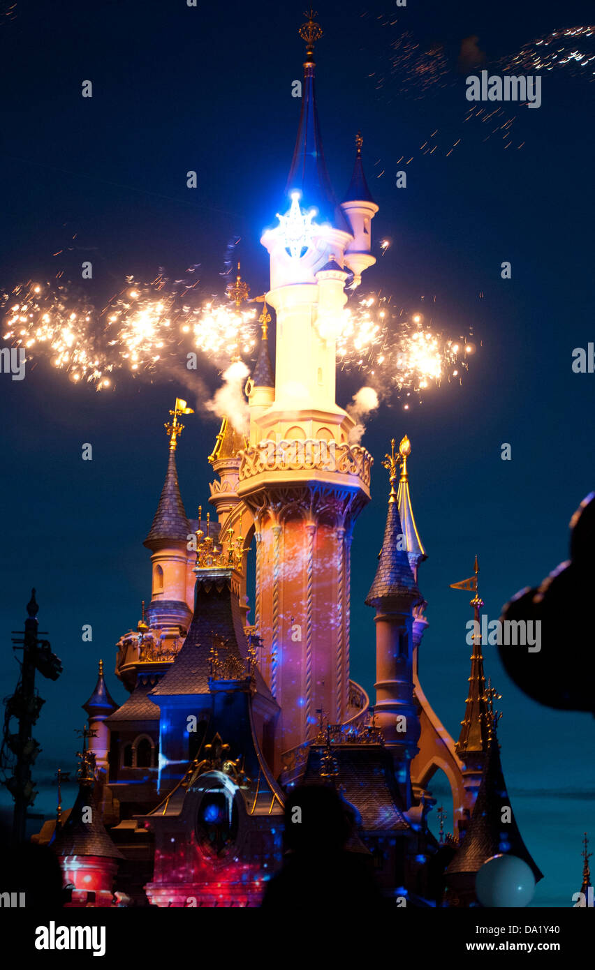 The Euro Disney Resort in Marne-la-Vallée in the eastern suburbs of ...