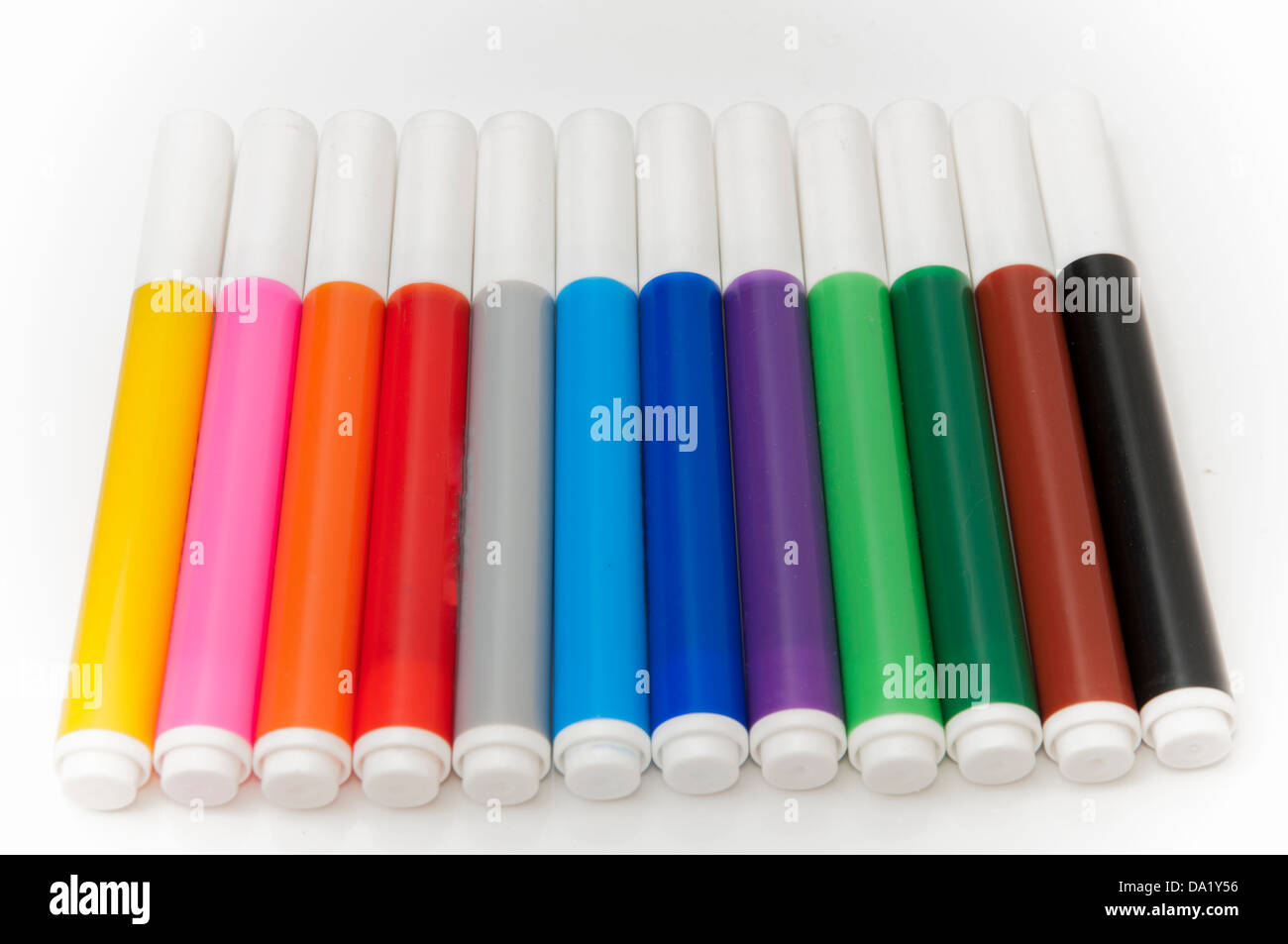 colorful background with a pen Stock Photo - Alamy