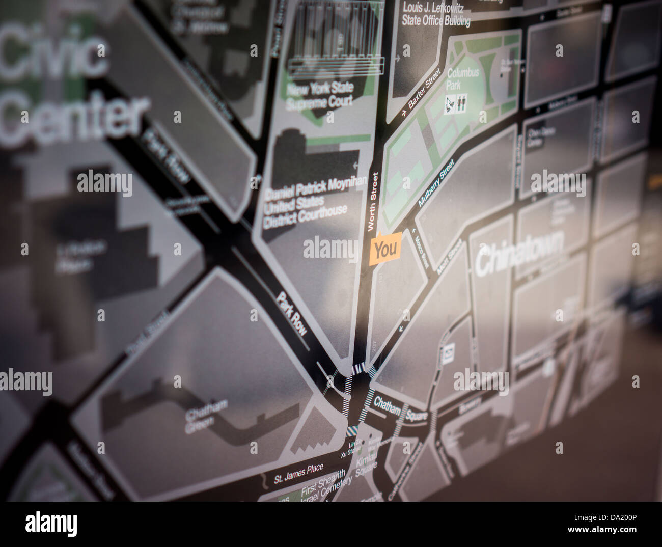 A new Dept. of Transportation wayfinding kiosk is seen in the Chinatown ...