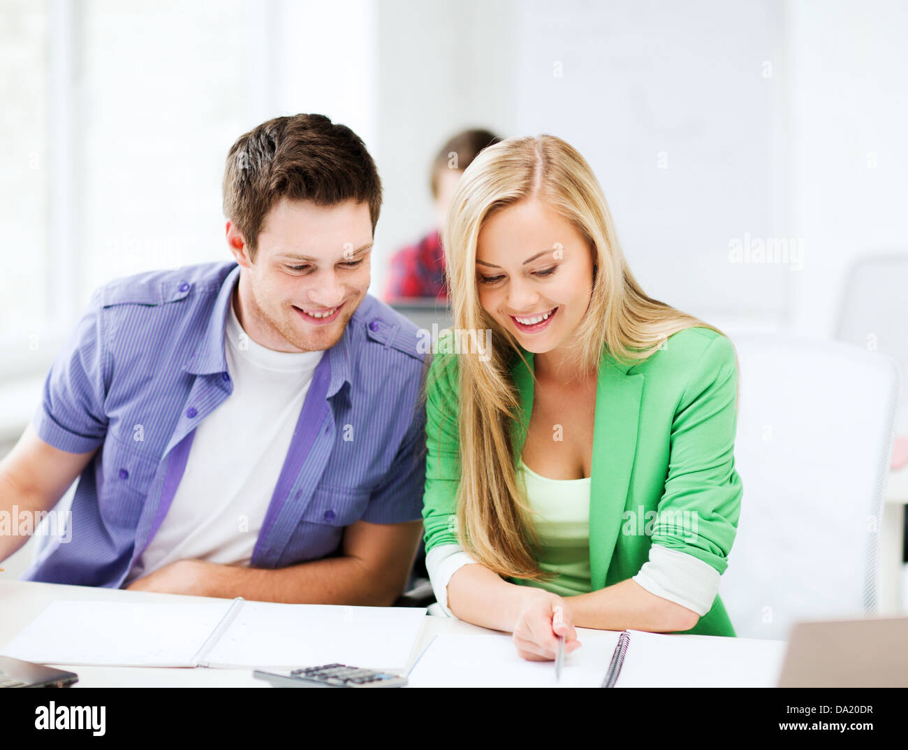 Maths computer teenagers hi-res stock photography and images - Alamy