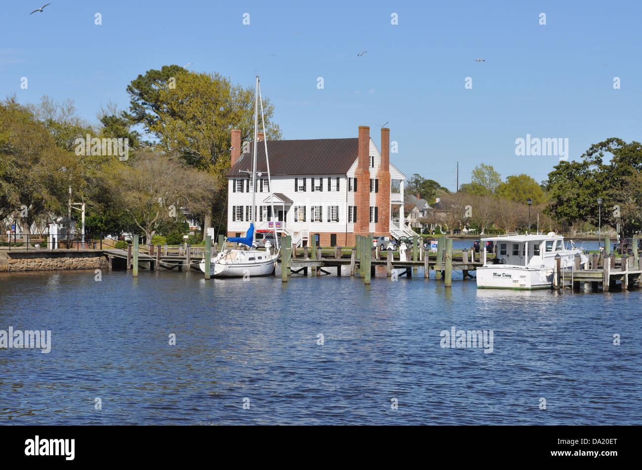 A view of the water front at Edenton, North Carolina Stock Photo - Alamy