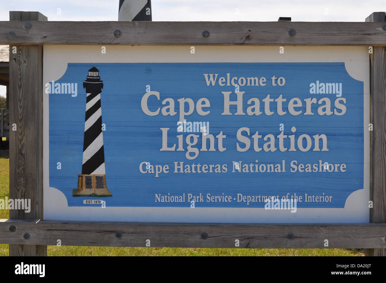 Cape Hatteras Light Station Sign Stock Photo - Alamy
