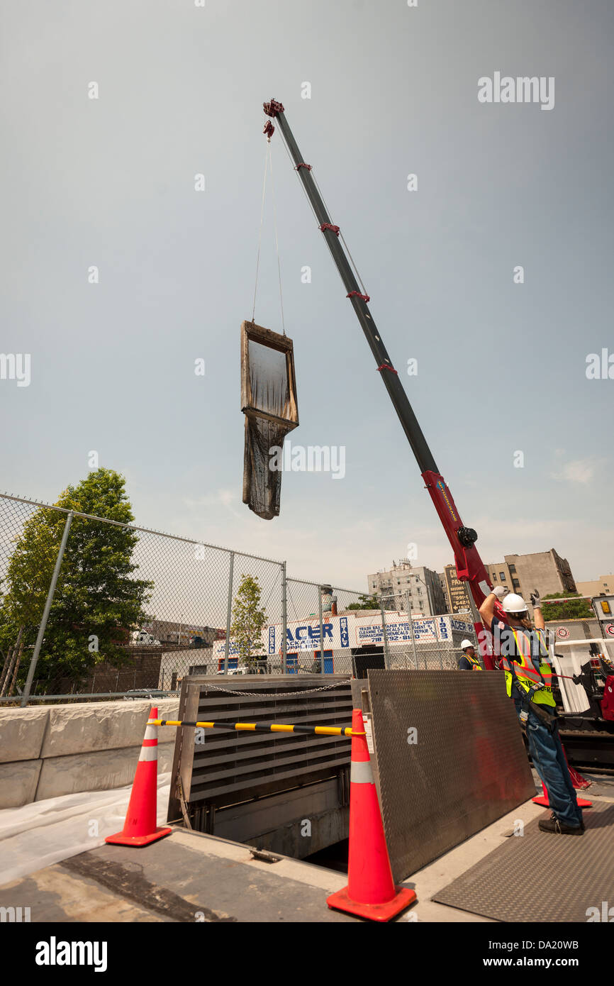 Field operation workers from the NYC Dept. of Environmental Protection ...