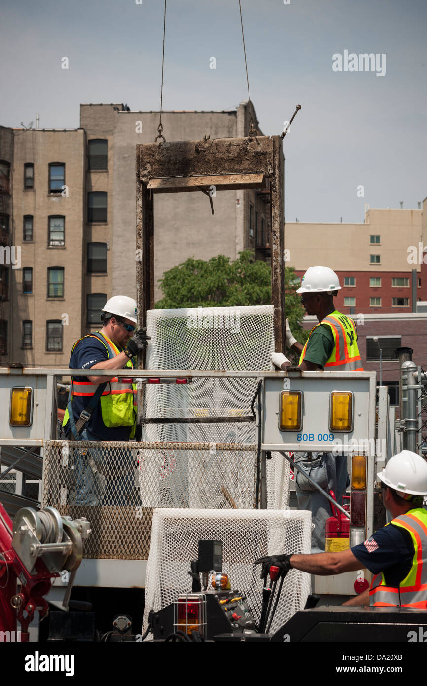 Field operation workers from the NYC Dept. of Environmental Protection ...
