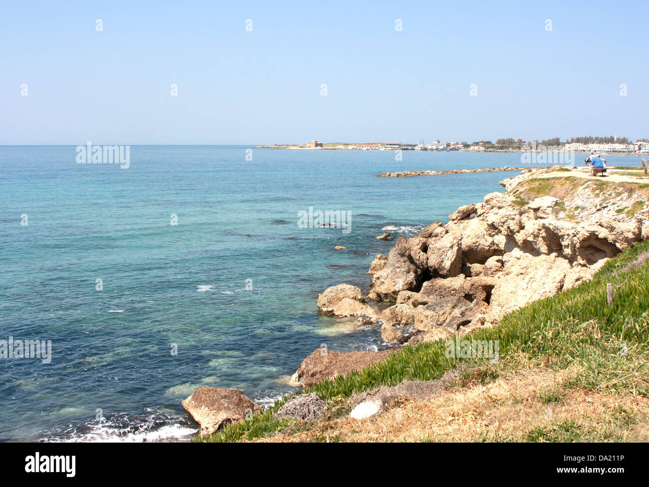 Sea shore at Paphos, Cyprus Stock Photo - Alamy