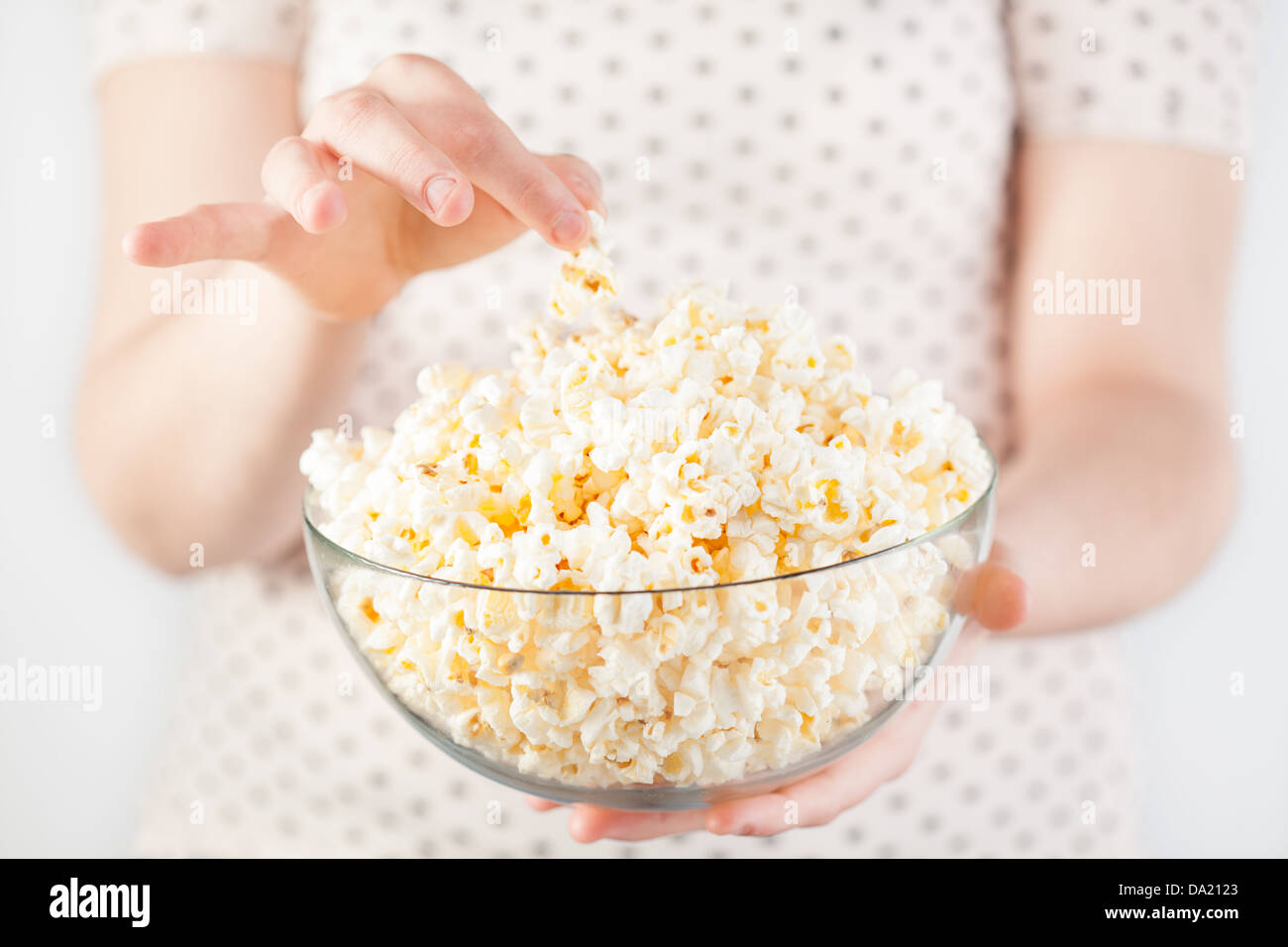Popcorn eating hi-res stock photography and images - Alamy