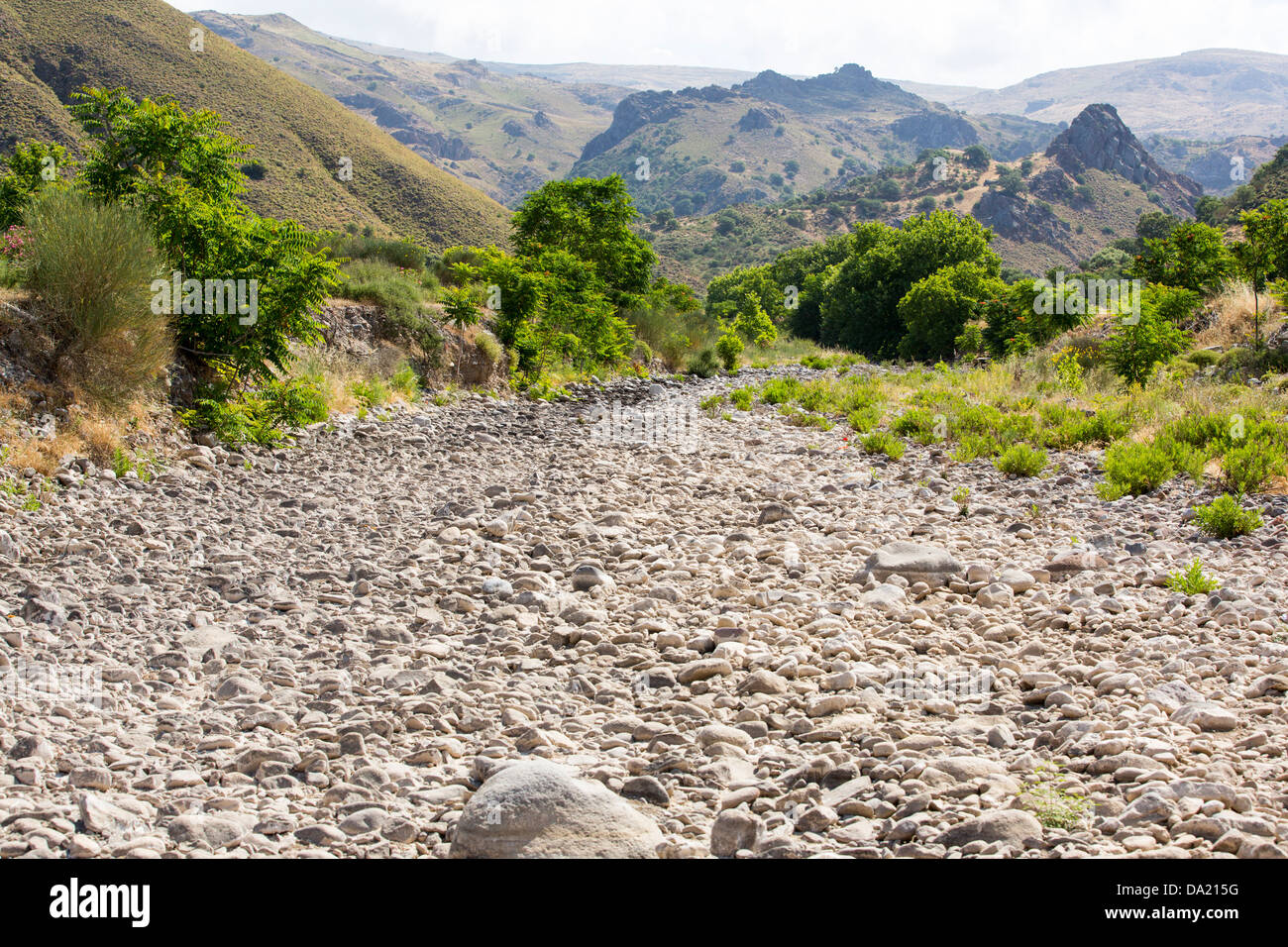 A dried up river bed in Skala Eresou on Lesvos, Greece Stock Photo - Alamy