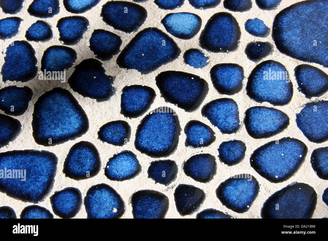 Colorful blue rock pattern, San Juan, Puerto Rico, United States of ...