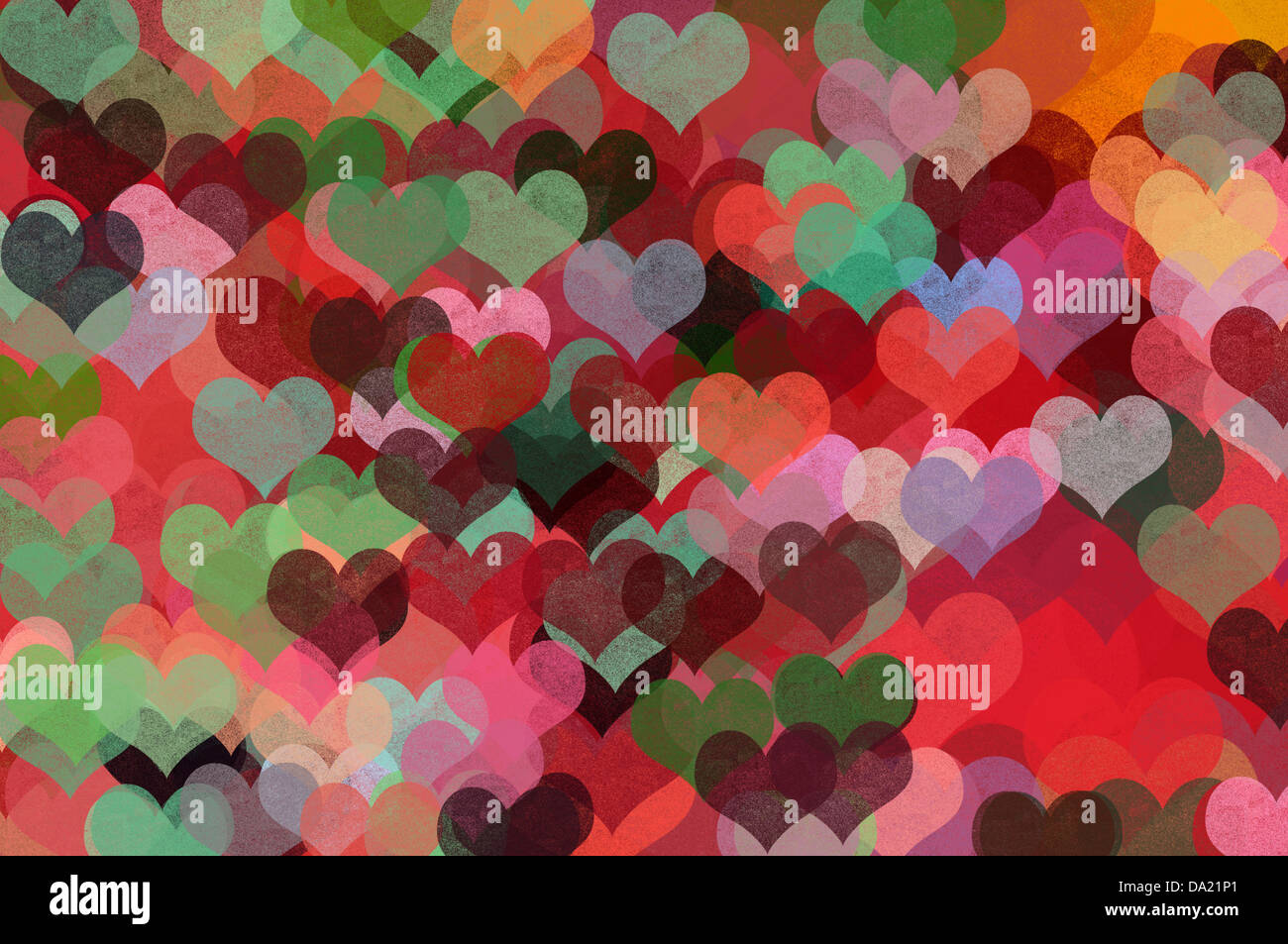 Colorful hearts hi-res stock photography and images - Alamy