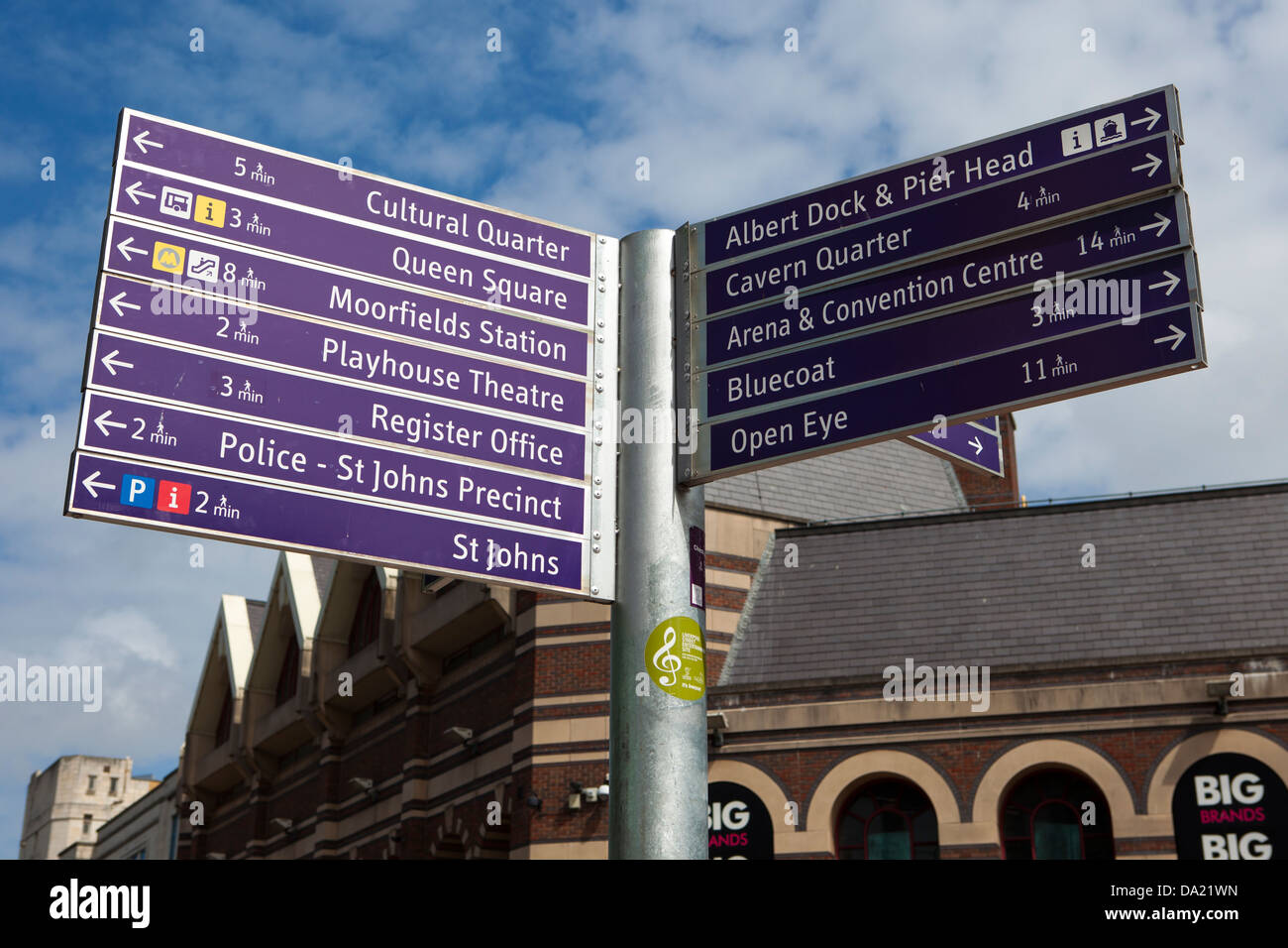 Metal Sign Street Furniture Street Tourist signs for attractions in ...