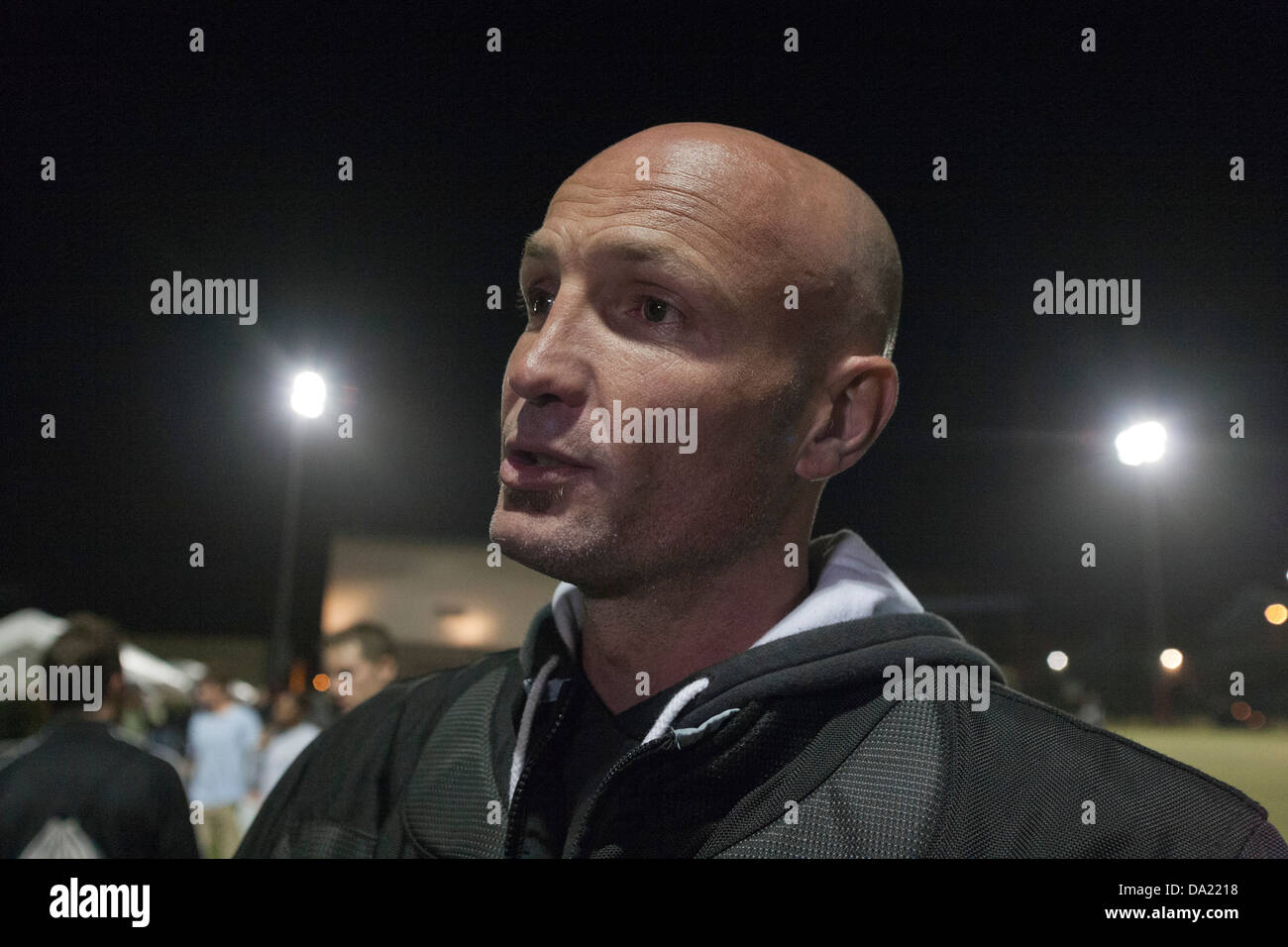 SANTA MONICA, CA – APRIL 25: Frank LeBoeuf coaches Hollywood United ...
