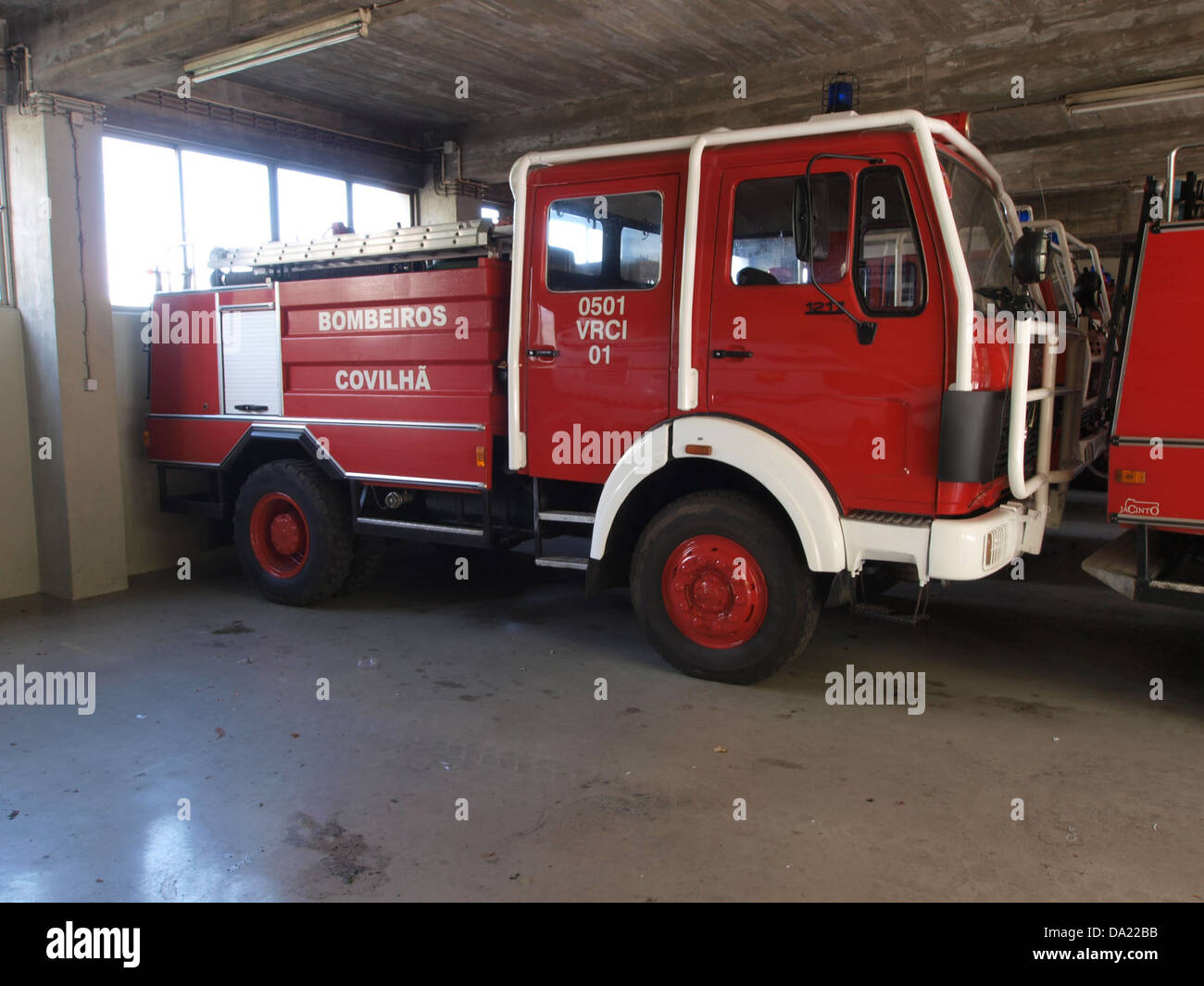The Mercedes 1217 fire truck, belonging to the Bombeiros Covilh, is ...