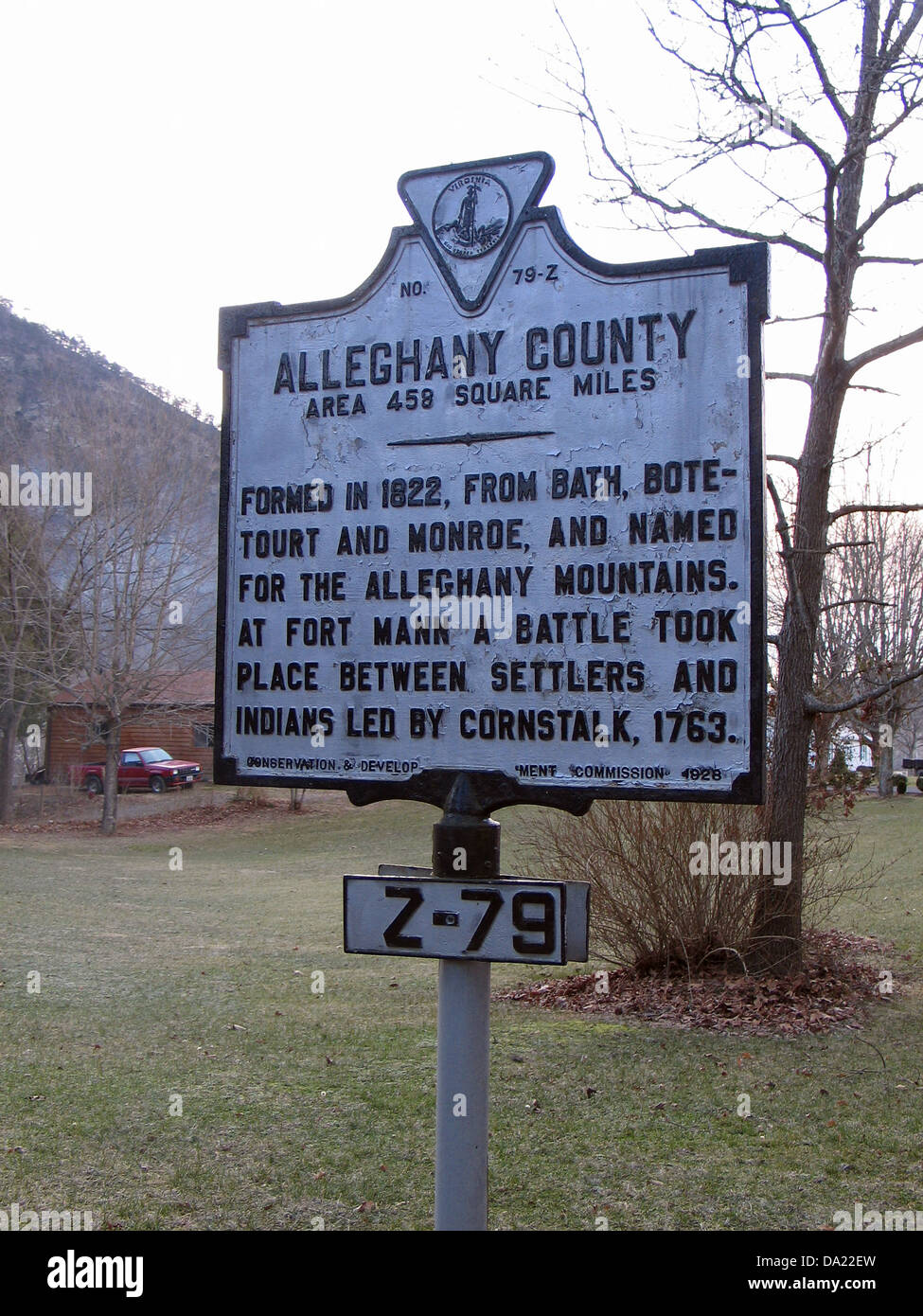 ALLEGHANY COUNTY Area 458 Square Miles Formed in 1822 from Bath ...