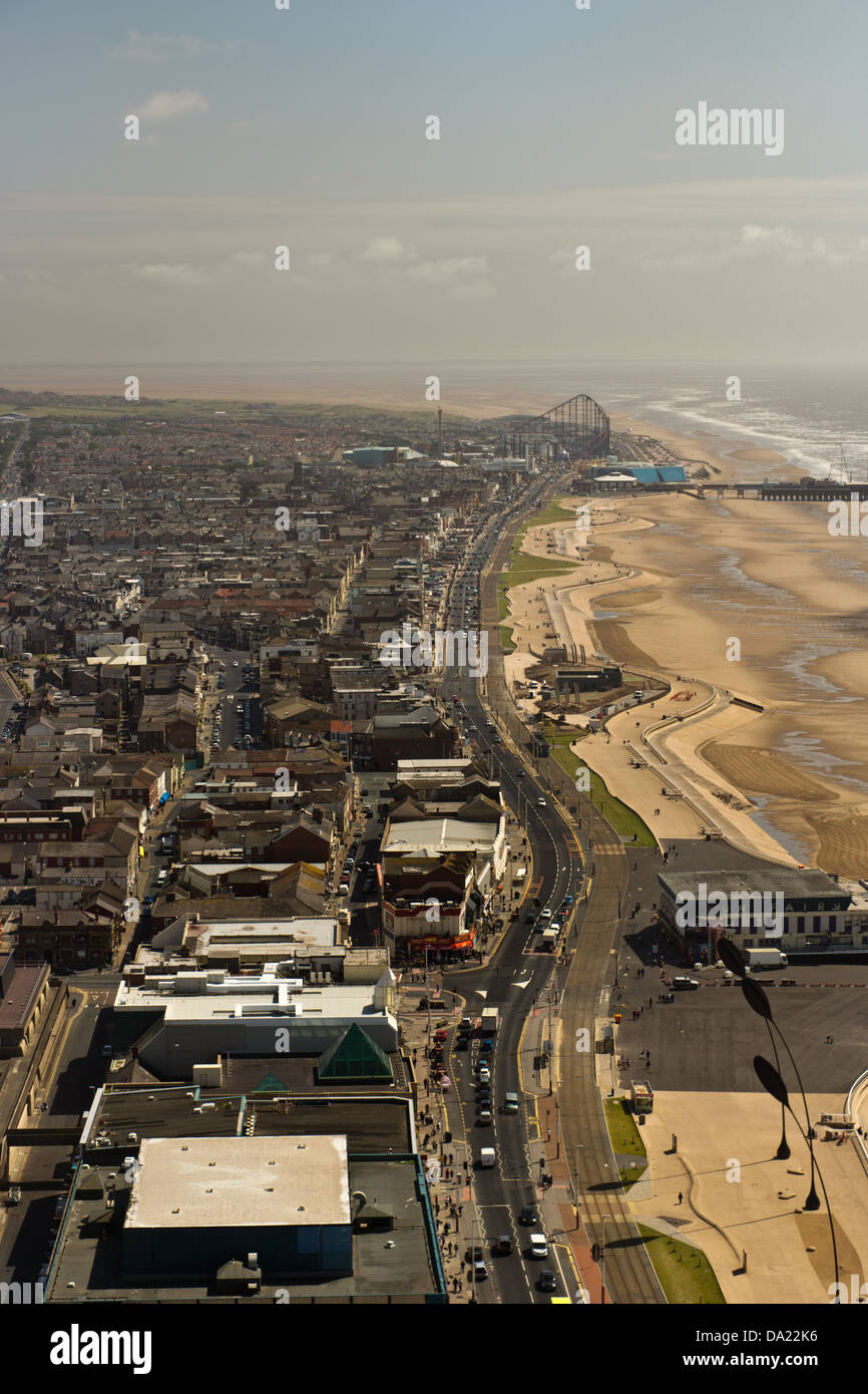 view of Blackpool south shore from above Stock Photo - Alamy