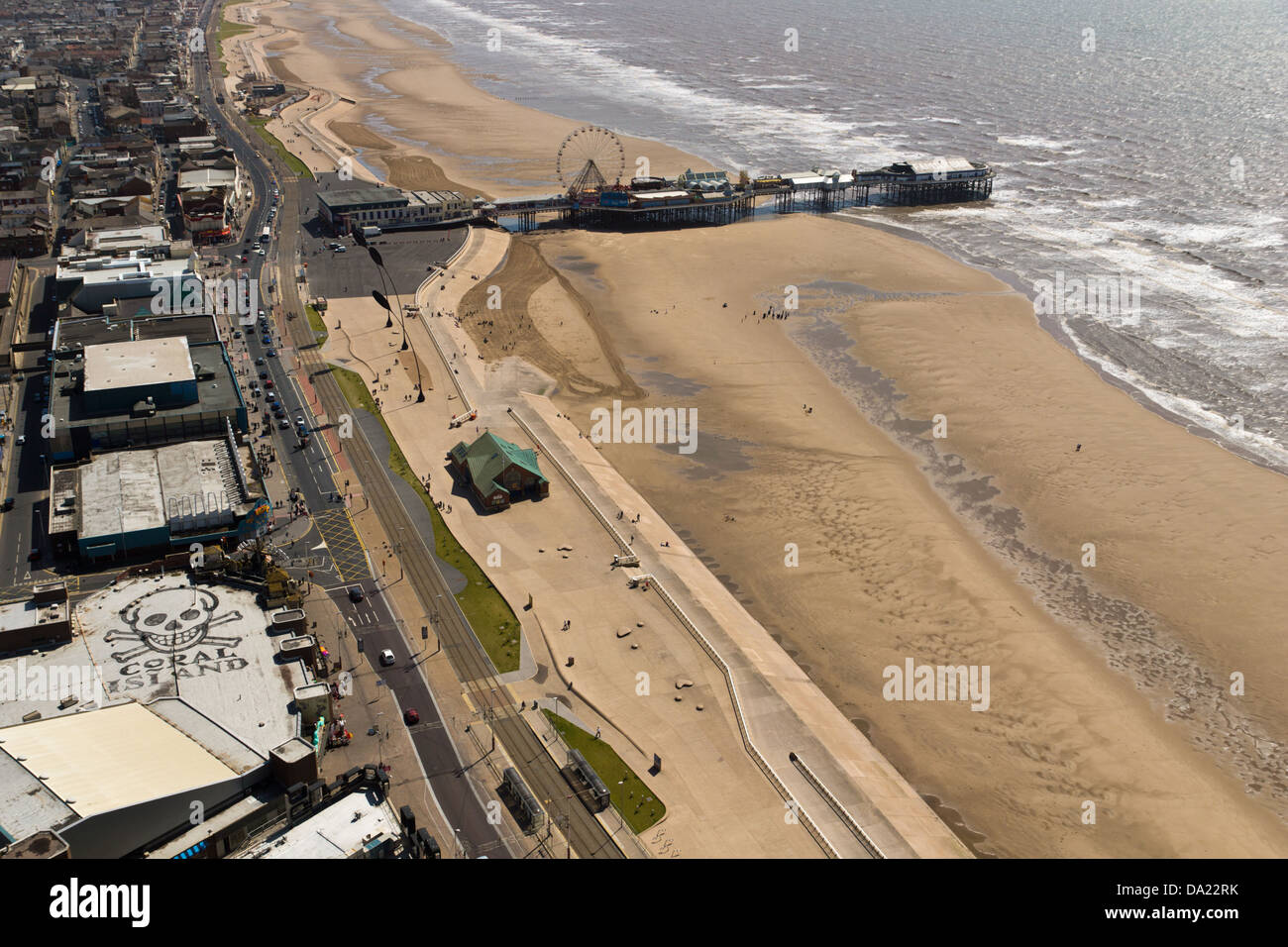 view of Blackpool south shore from above Stock Photo - Alamy