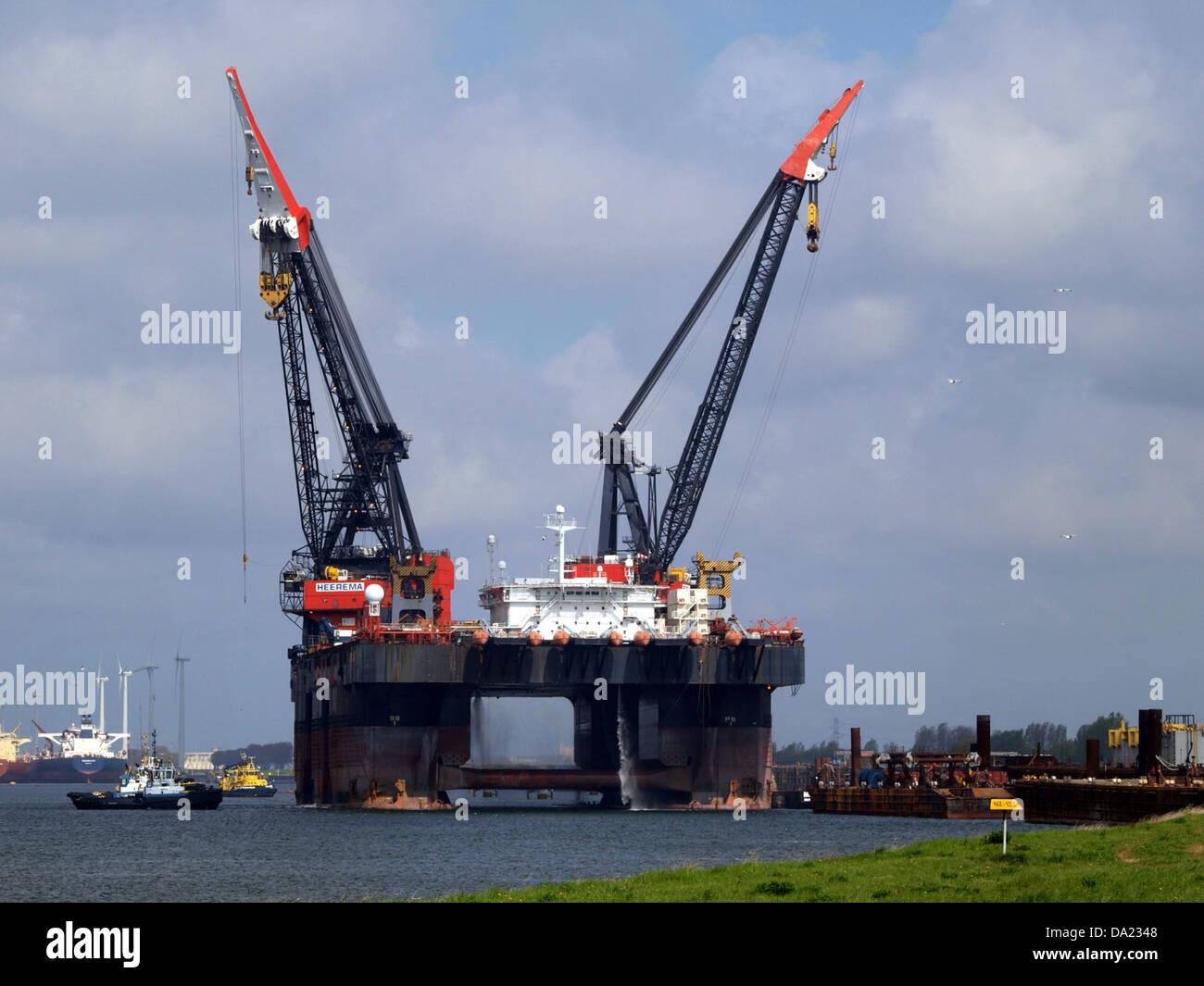 This front view of the Hermod ship offers a glimpse of its design and ...