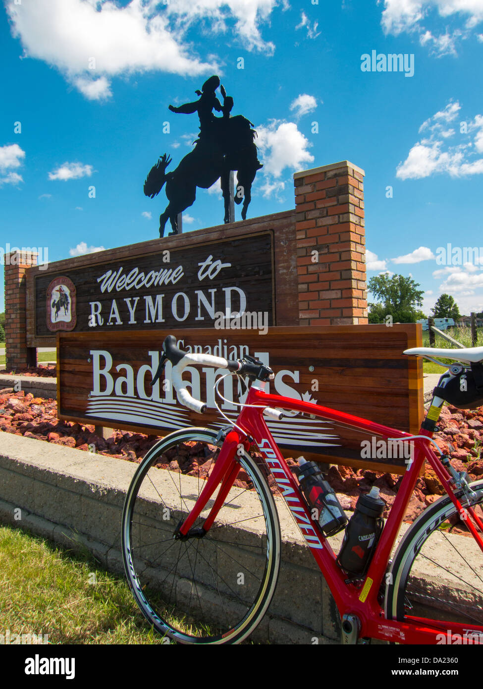 welcome to raymond alberta Stock Photo - Alamy