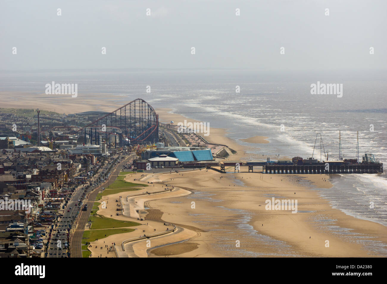 view of Blackpool south shore from above Stock Photo - Alamy