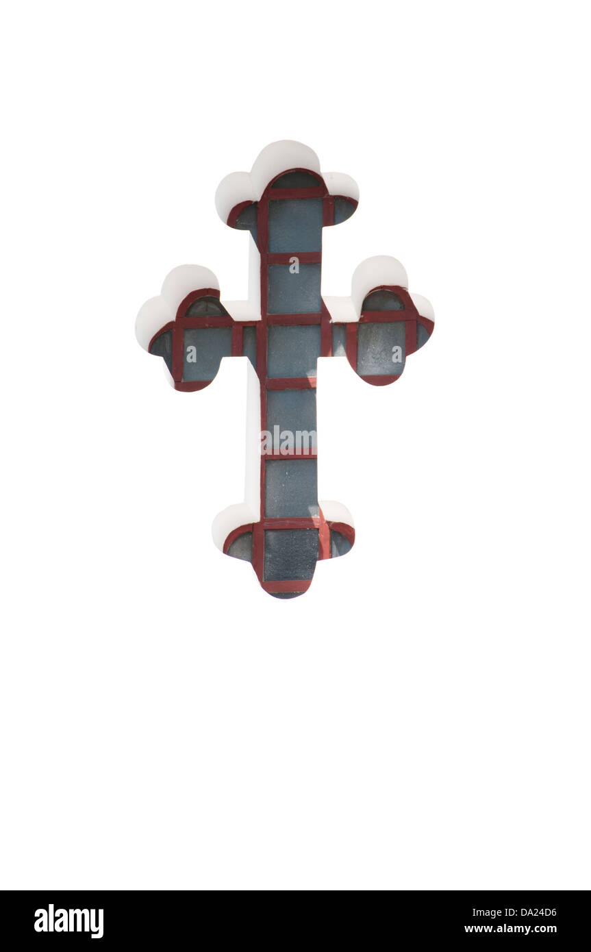 The window in the shape of a cross in a white wall Stock Photo - Alamy