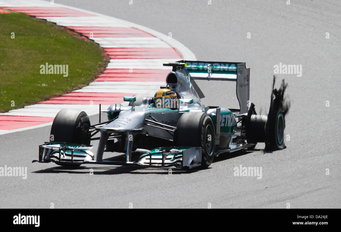 Lewis hamilton 2013 silverstone hi-res stock photography and images - Alamy
