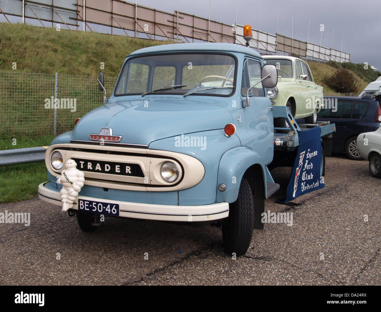 This photograph captures a 1964 Ford Thames Trader, registered BE-50-46 ...