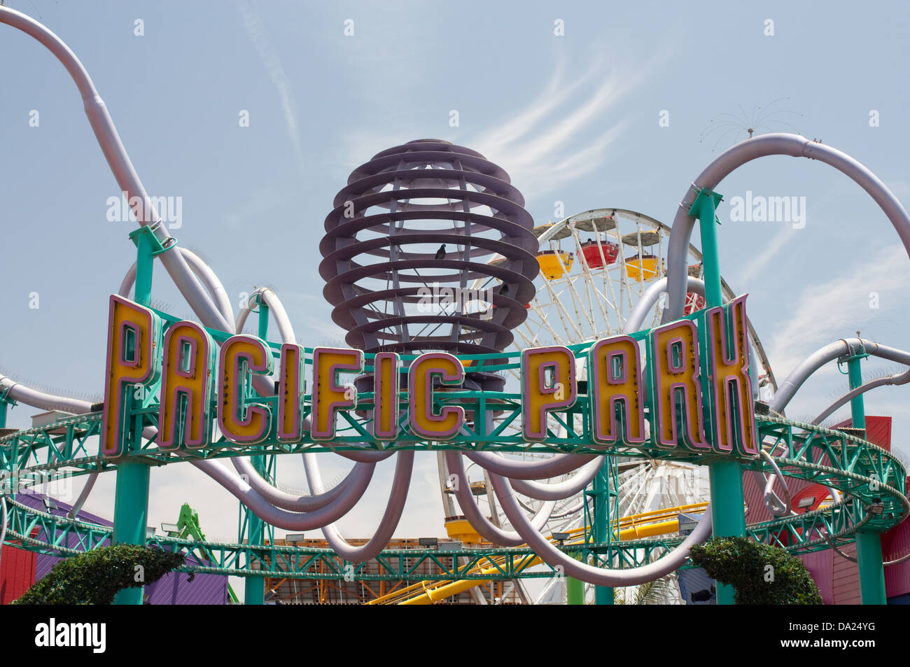 Pacific Park on Santa Monica Pier Stock Photo - Alamy