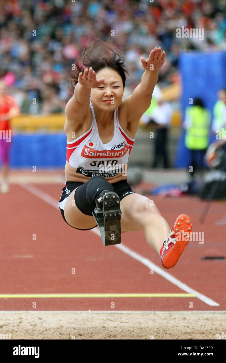 Mami Sato (Japan) in the womens (F42/F44) Long Jump at the Sainsbury’s ...