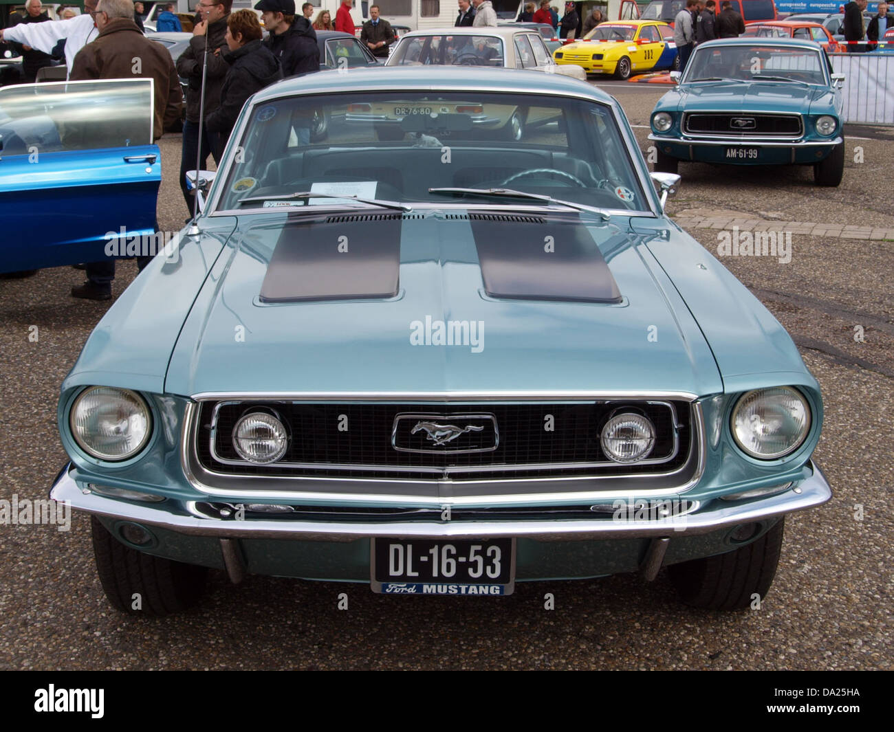 The 1968 Ford Mustang, featured at the Nationaal Oldtimer Festival in ...