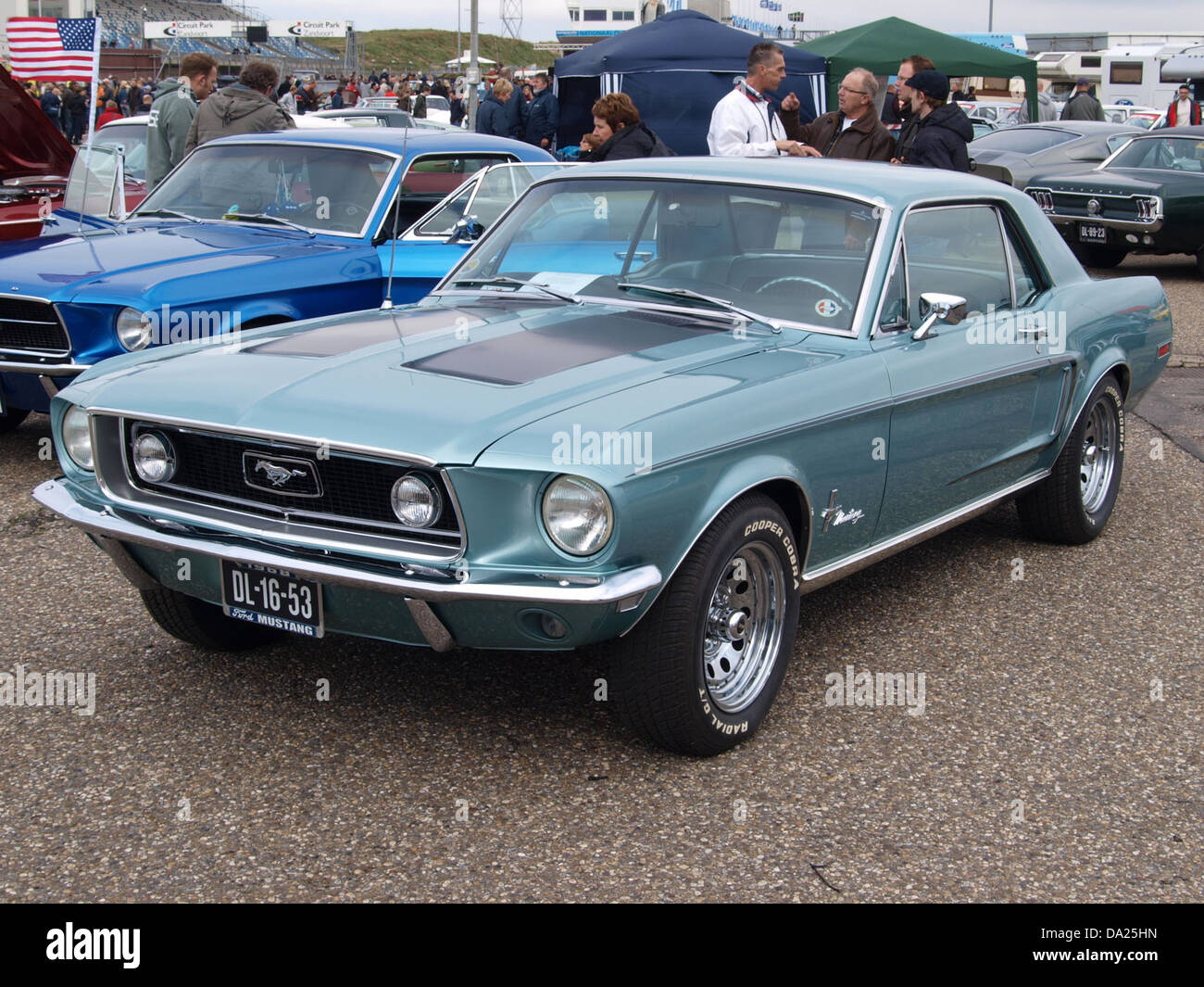 The 1968 Ford Mustang, captured at the Nationaal Oldtimer Festival in ...