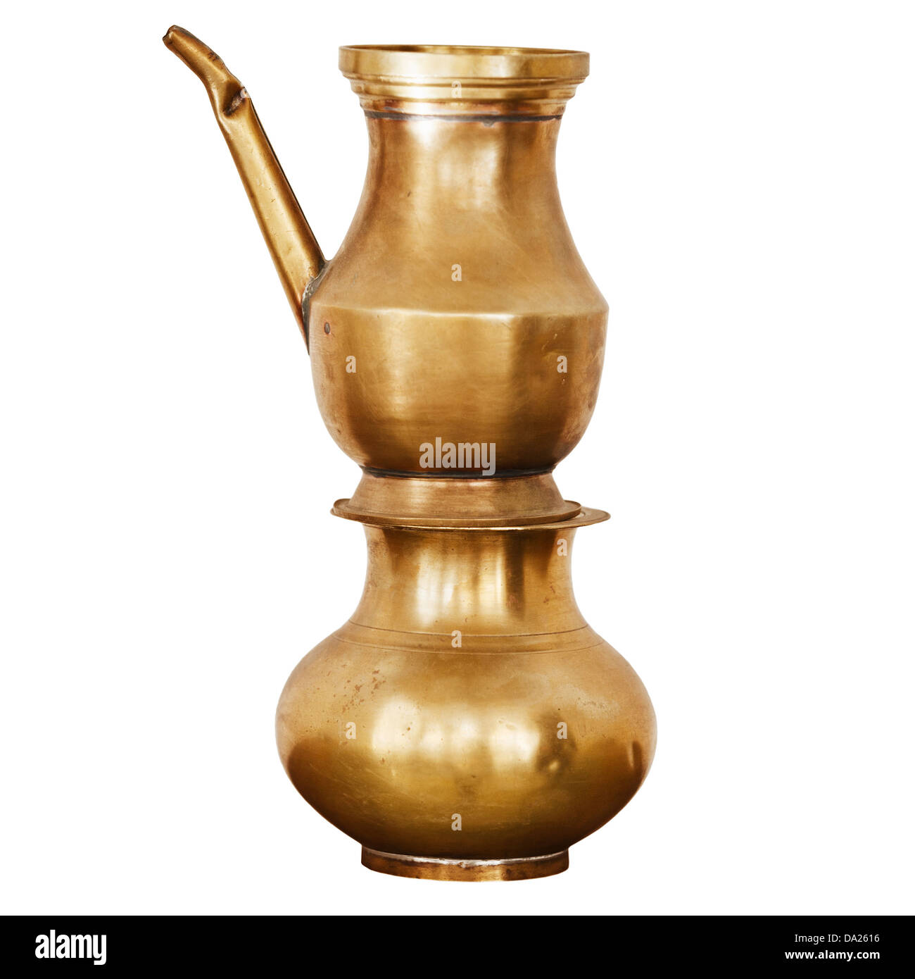 Ancient Indian Utensils isolated on white background Stock Photo - Alamy