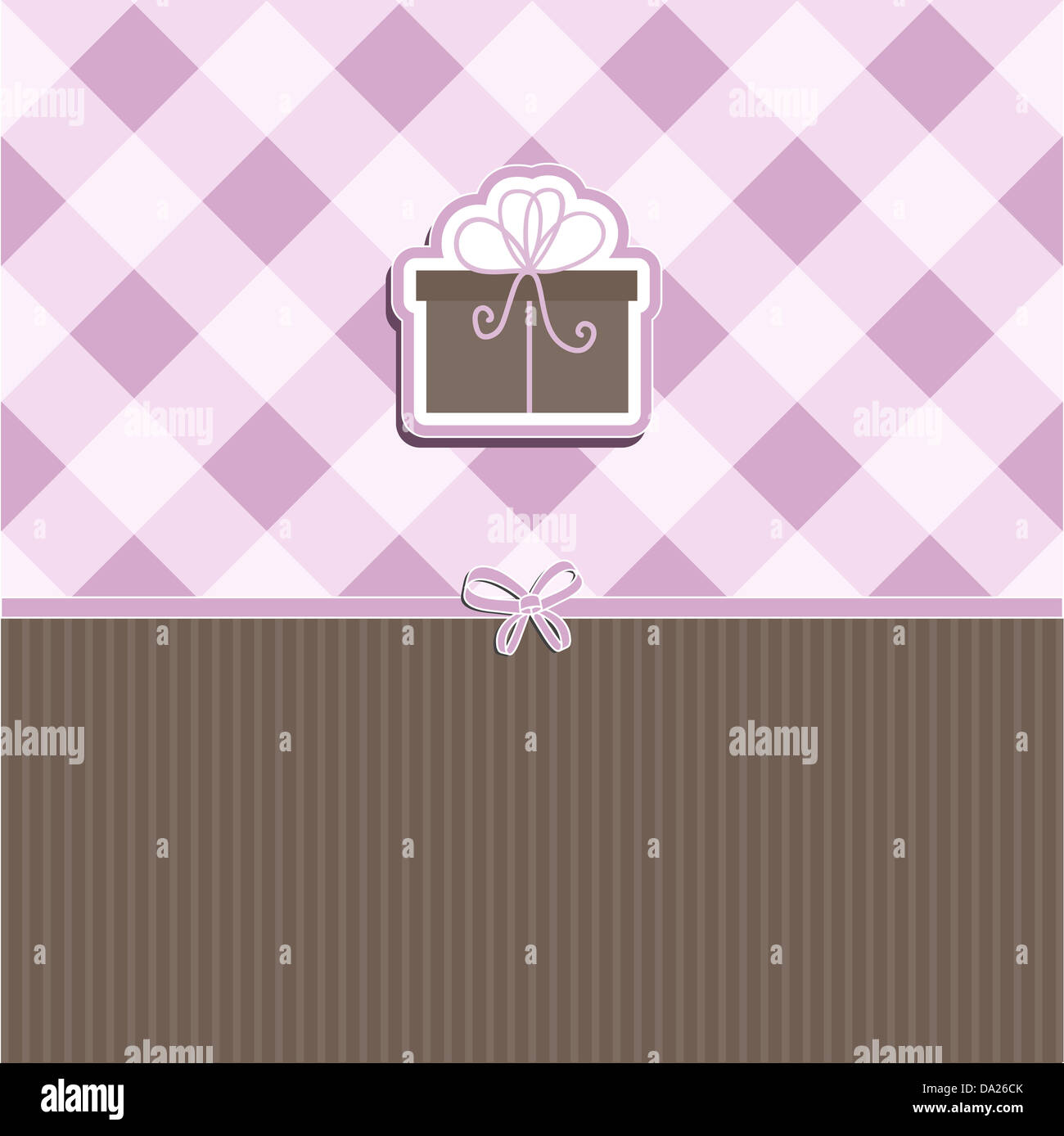 Cute Christmas background with image of gift Stock Photo - Alamy