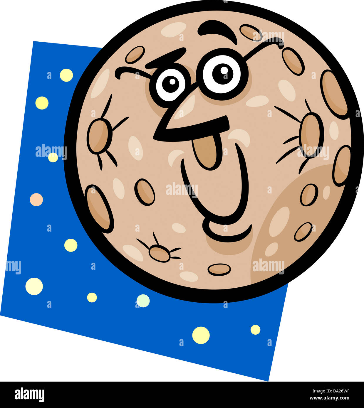 Cartoon Illustration of Funny Mercury Planet Comic Mascot Character ...