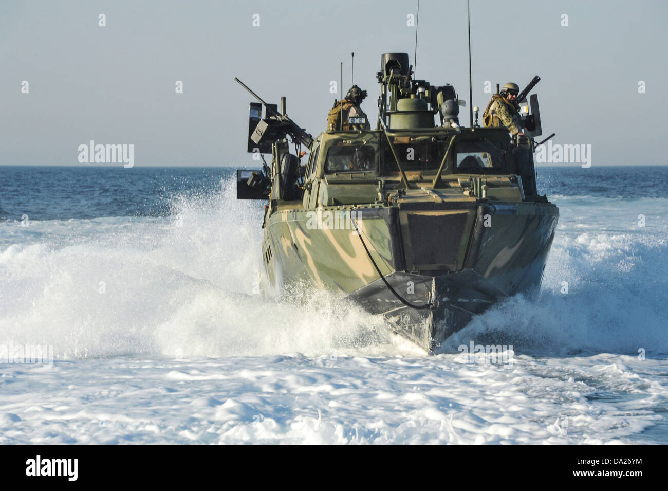 A US Navy special forces Riverine Command Boat conducts a patrol June ...