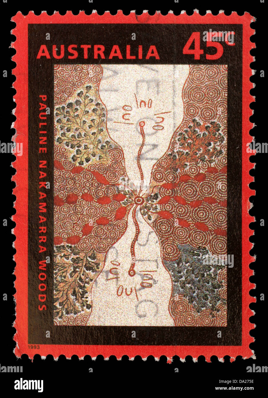 Aboriginal art australia postage stamp hi-res stock photography and ...