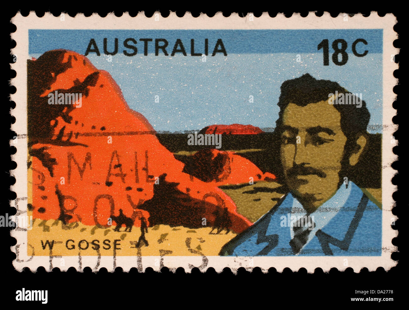 AUSTRALIA - CIRCA 1976: A stamp printed in Australia shows William ...