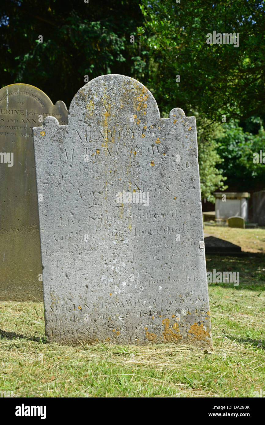 Ancient headstones in churchyard, St Mary's Anglican Church, Church ...