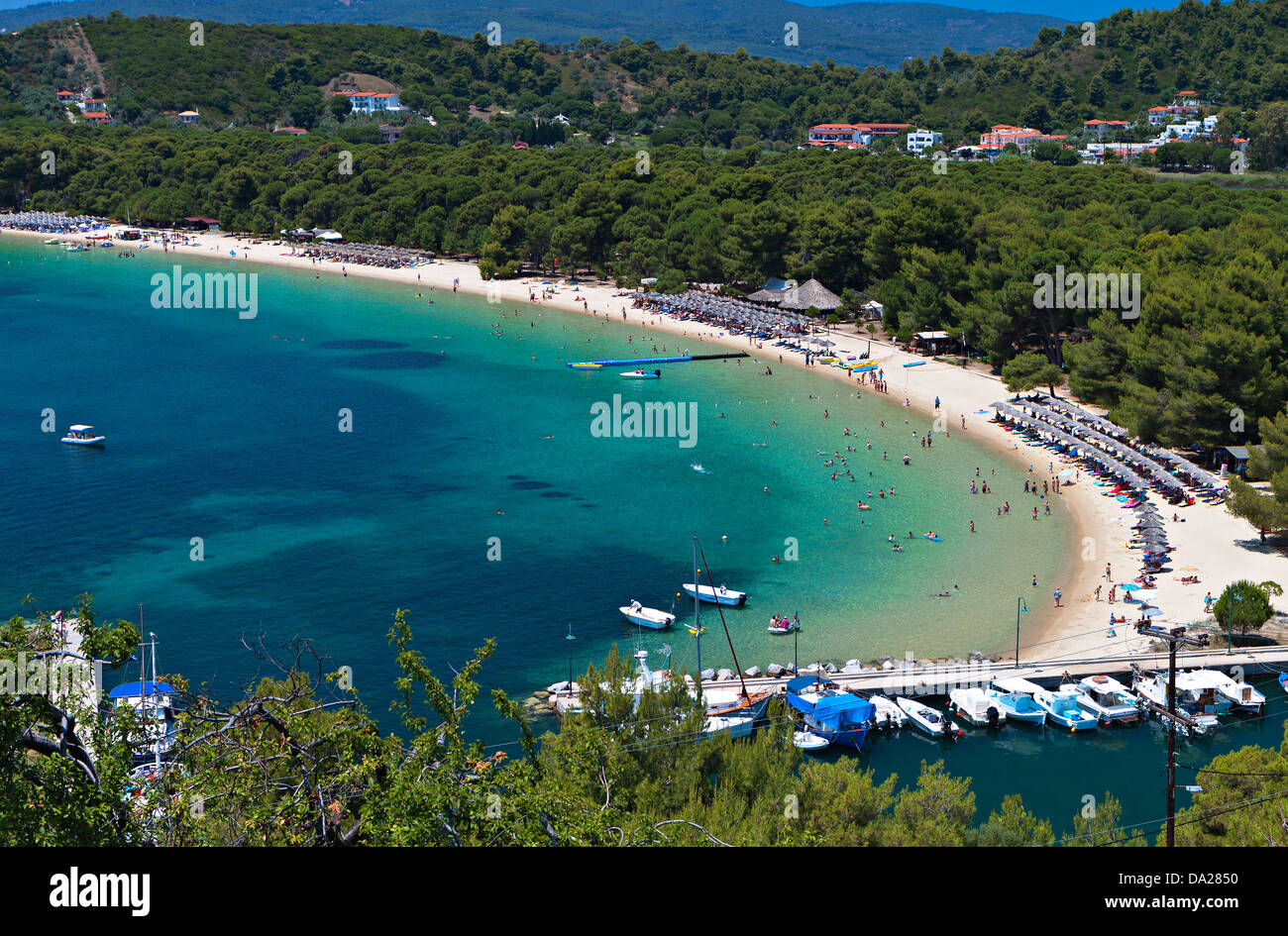 Koukounaries beach at Skiathos island in Greece Stock Photo - Alamy