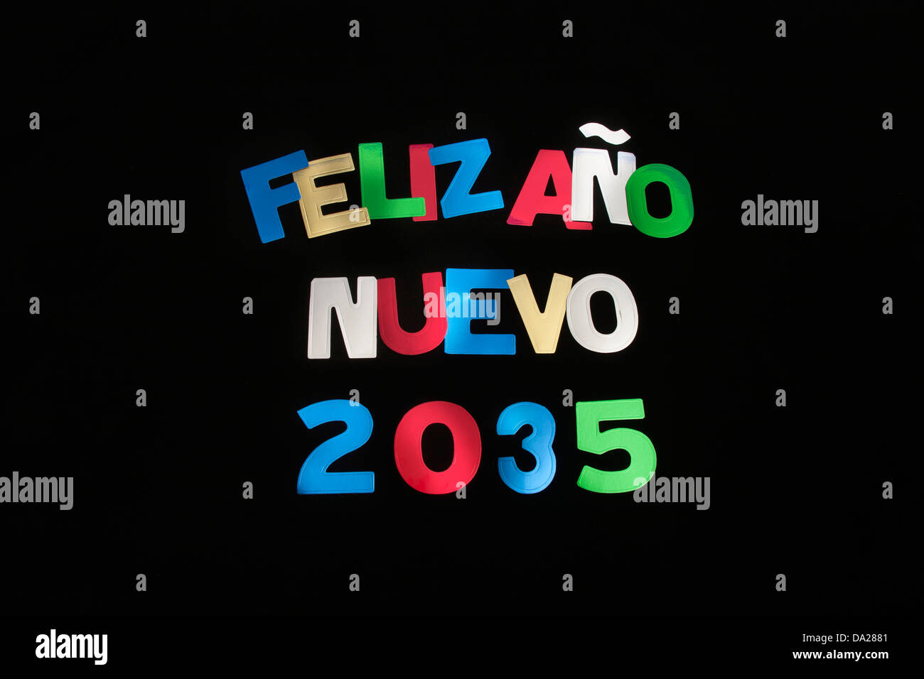 FELIZ ANO NUEVO 2035 Stock Photo - Alamy