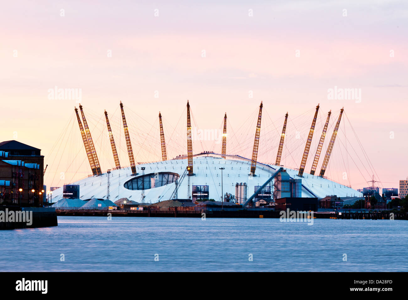 The 02 Millennium Dome At Dusk London UK Stock Photo - Alamy