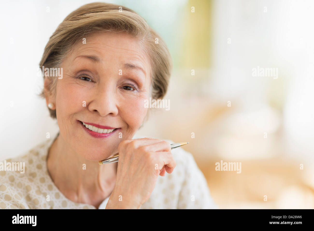 Portrait cheerful elegant senior hi-res stock photography and images - Alamy