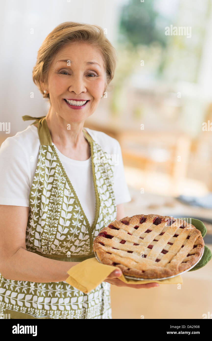 Woman proud of home baking hi-res stock photography and images - Alamy