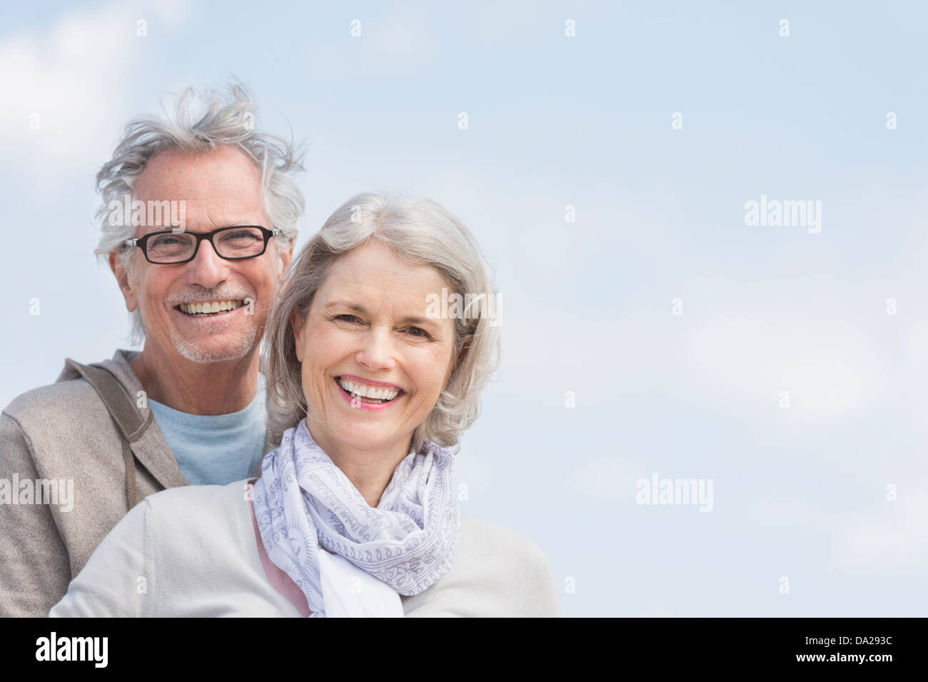 Portrait of senior smiling outdoors Stock Photo - Alamy