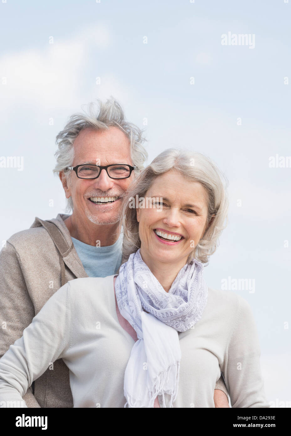 Portrait of senior smiling outdoors Stock Photo - Alamy